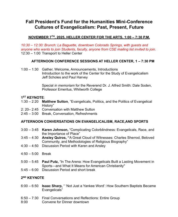 Join us for our Fall Mini-Conference! – The Center for the Study of ...